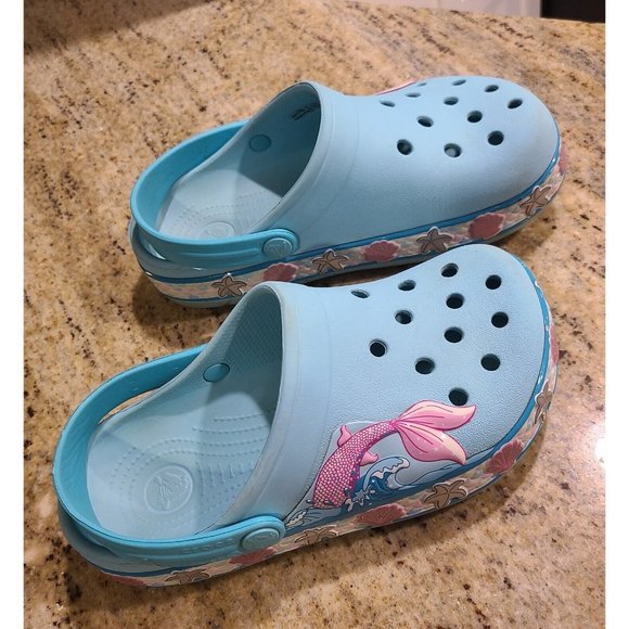 CROCS | Shoes | Crocs Mermaid Tail Classic Clogs Band Shoes Sandals ...